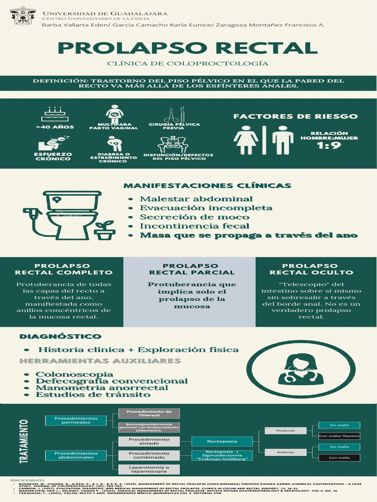Prolapso Rectal - Infografia | PDF