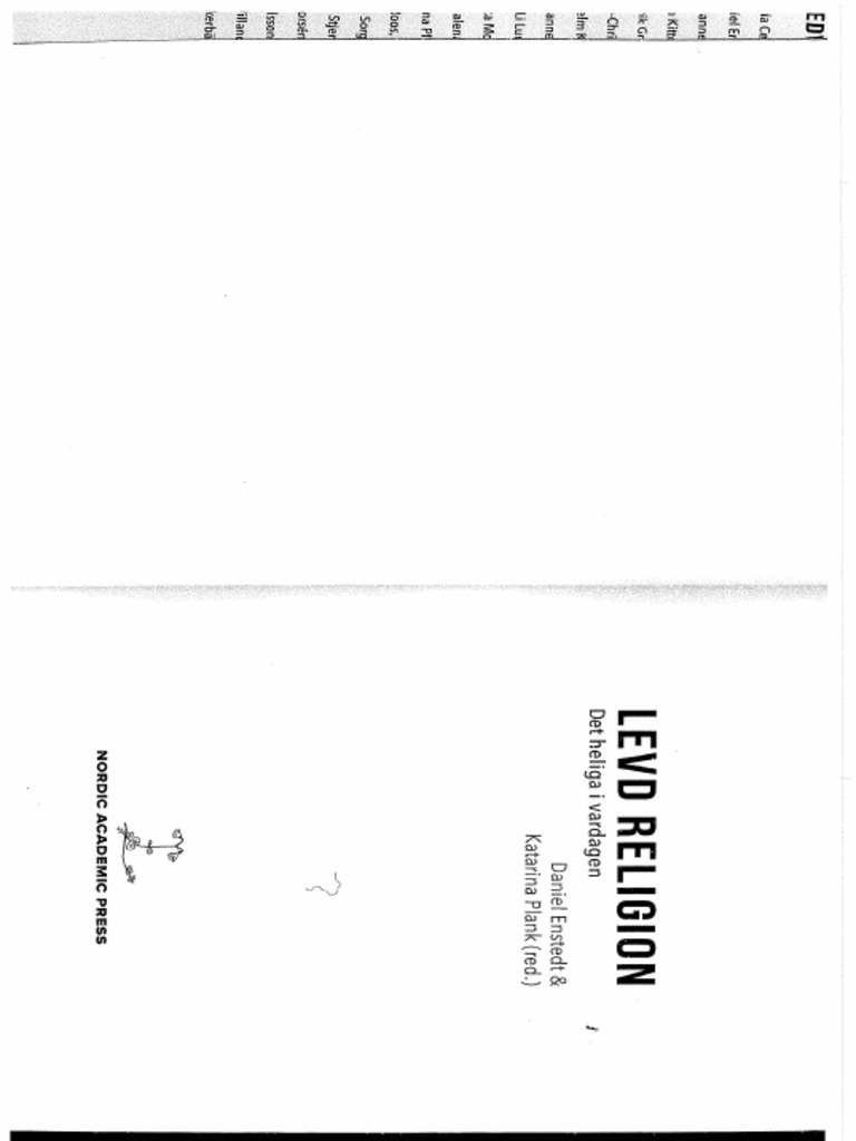 Kittelman Flenser, Levd Religion I Klassrummet | PDF