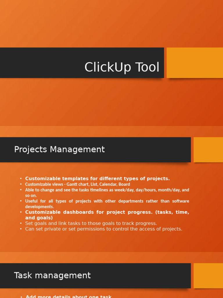 ClickUp Tool | PDF
