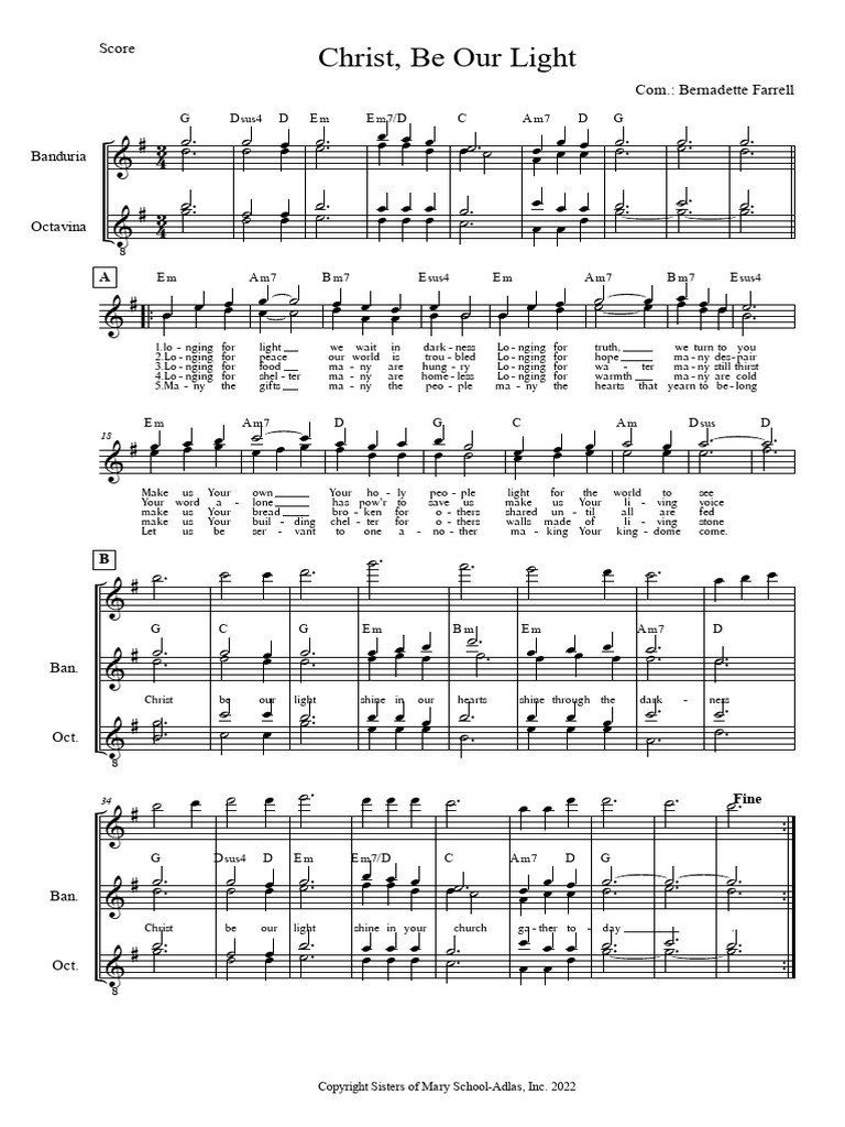 Christ Be Our Light | PDF