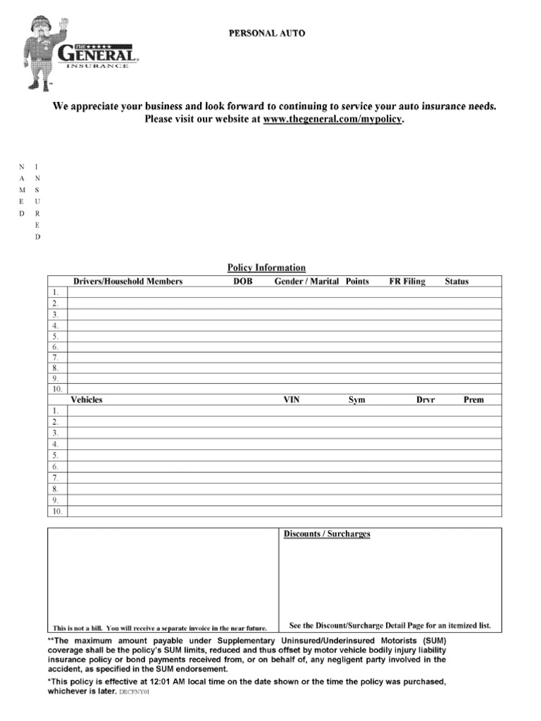 Declaration Page | PDF