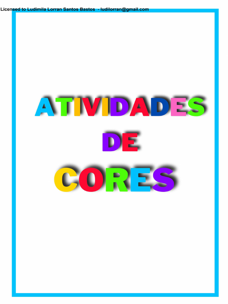 Atividade de Cores | PDF
