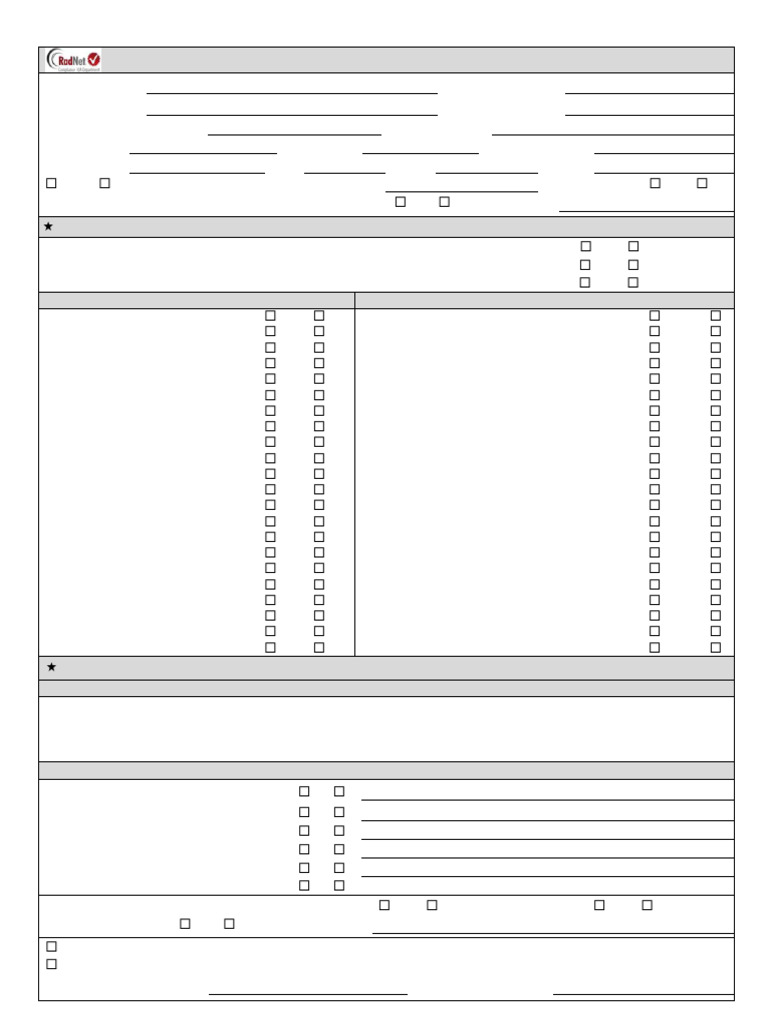 History and Consent Form - MRI Exam ENGLISH | PDF