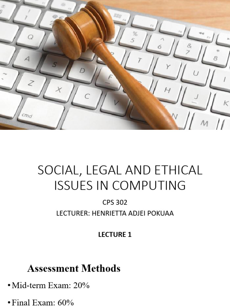 Social and Ethical (LECTURE 1) | PDF