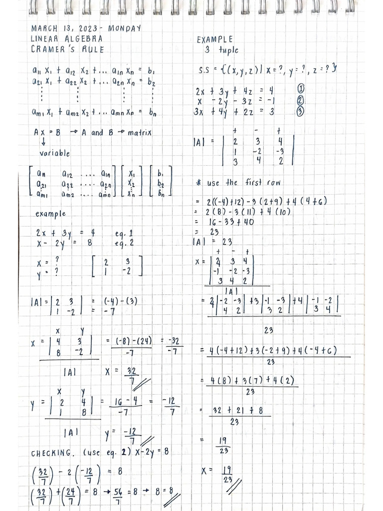 LinearAlgebra Notes | PDF
