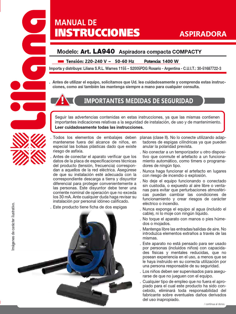 Manual Aspiradora | PDF