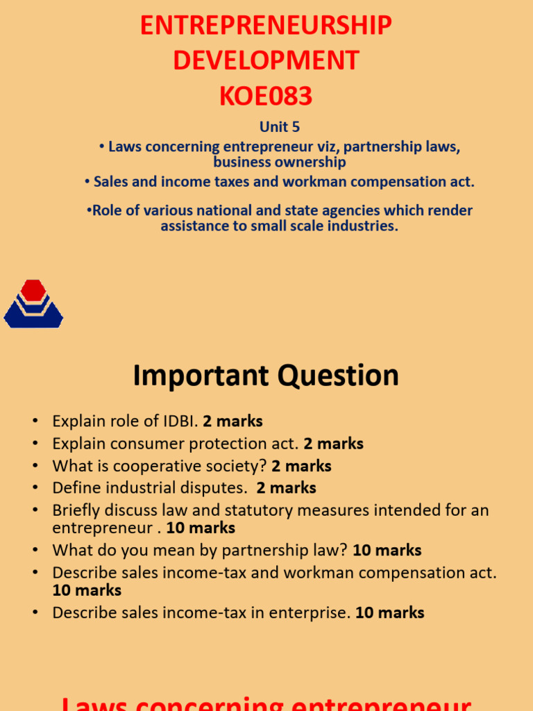 ED Unit 5 Complete | PDF | Taxes | Partnership
