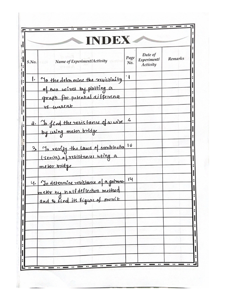 Phyiscs Practicals | PDF