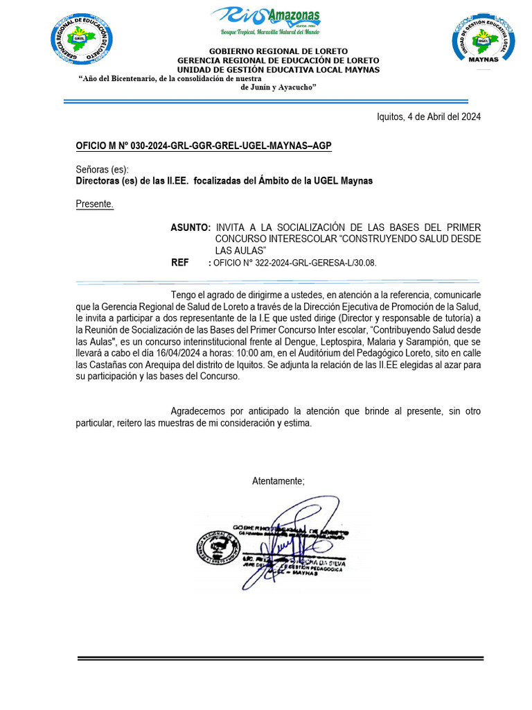 OFICIO M 030 JEFATURA AGP-2024-enviar 1 | PDF