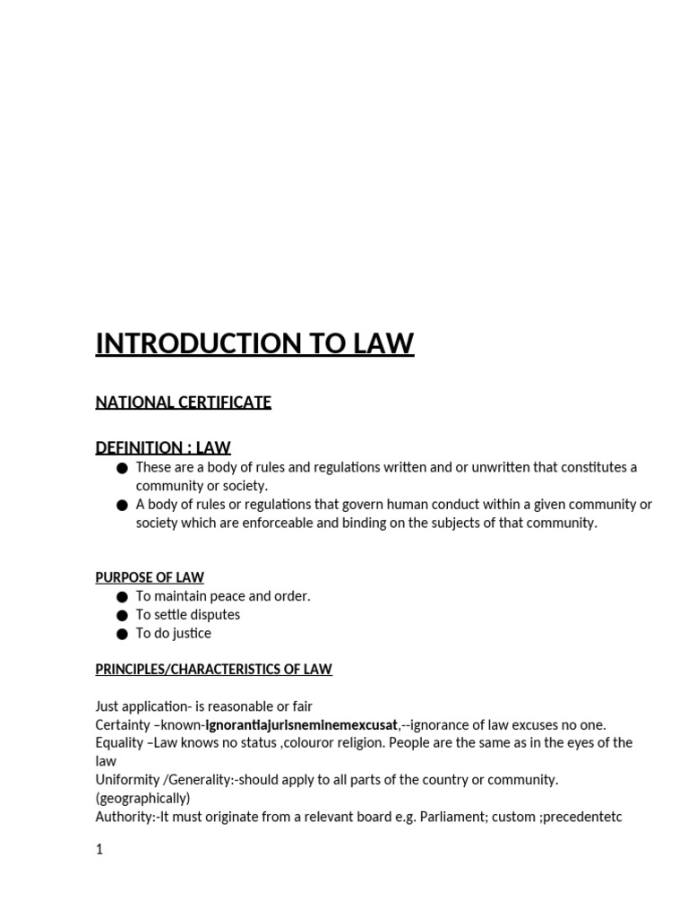 Law Module Mativenga | PDF