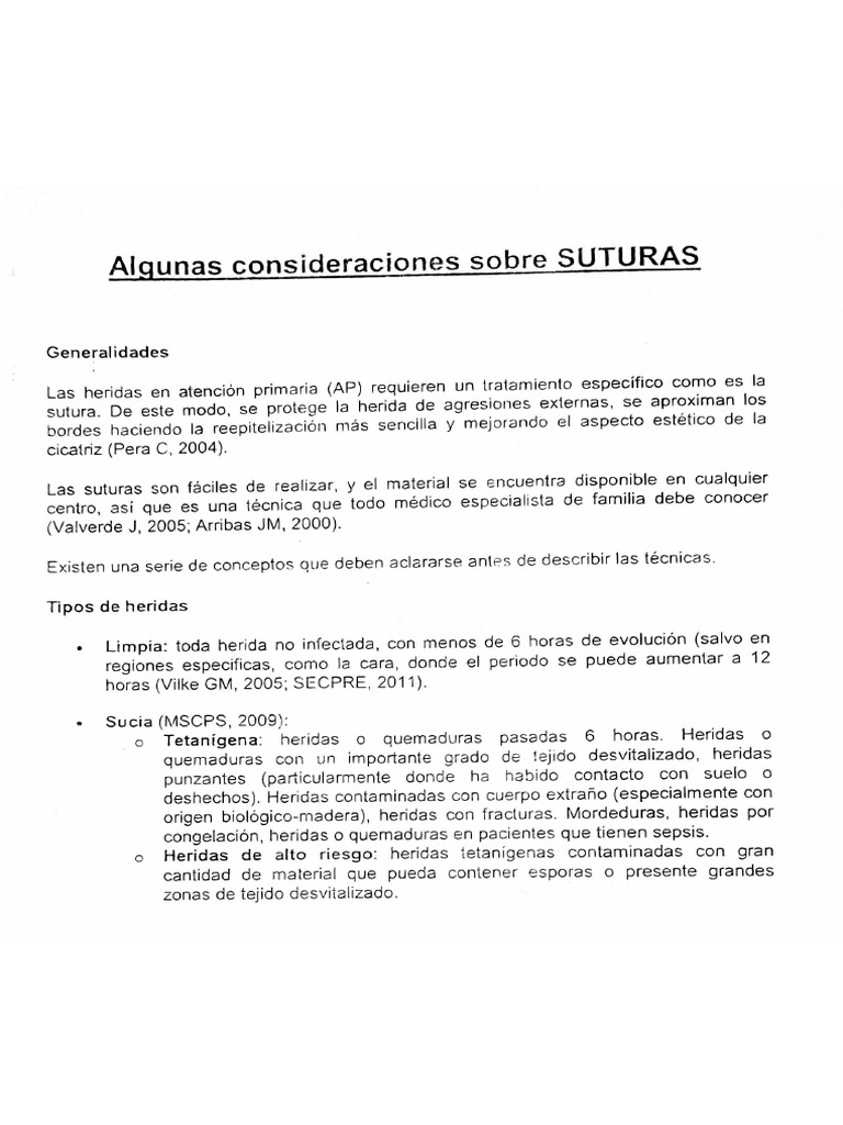 Curso Sutura Complementario | PDF