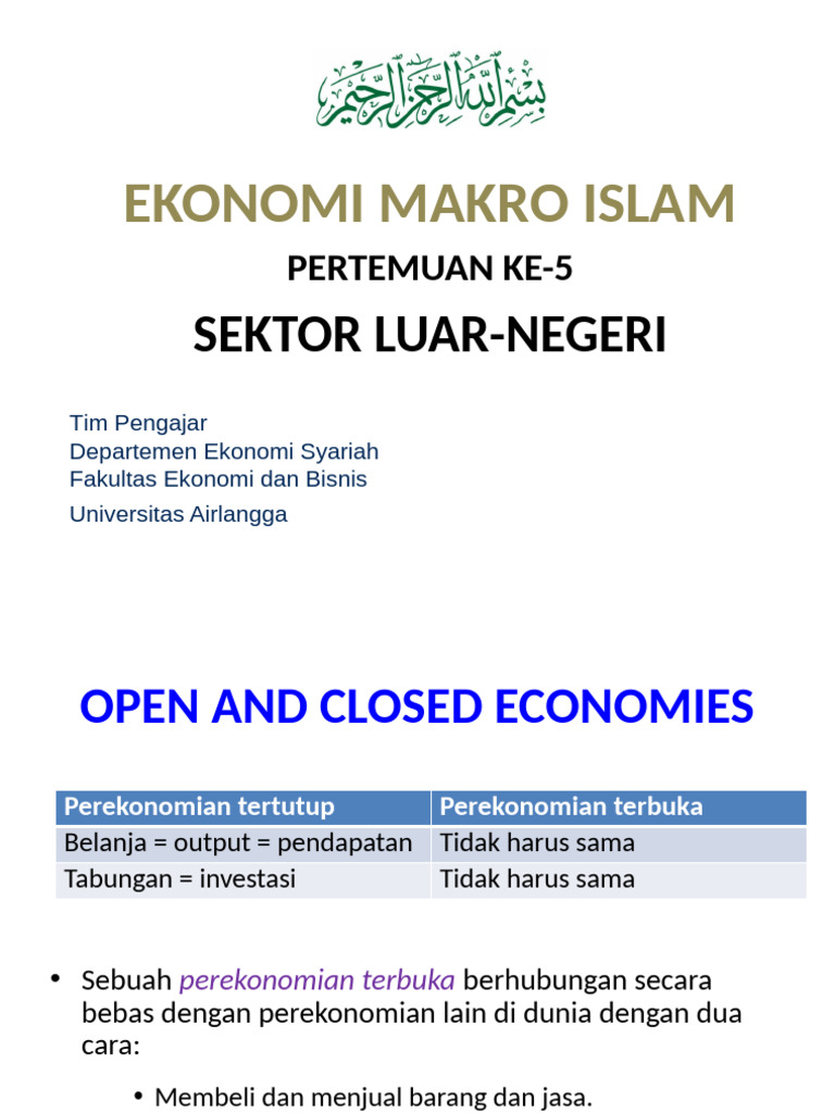 5 Foreign Sector | PDF