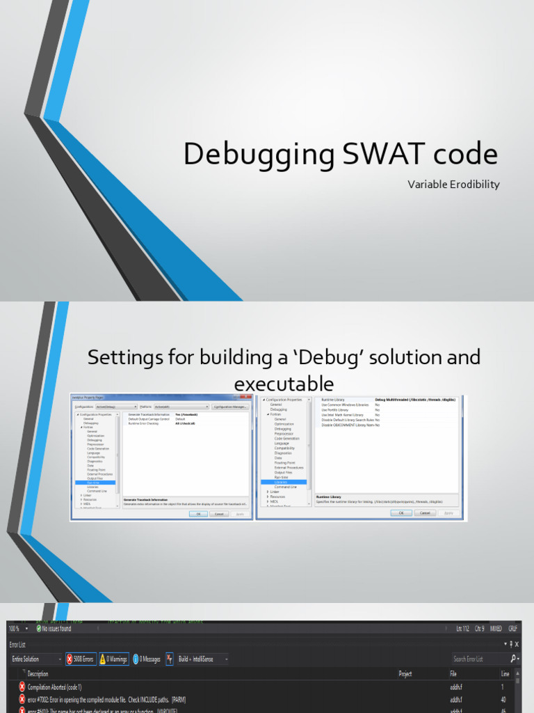 Debugging SWAT Code | PDF