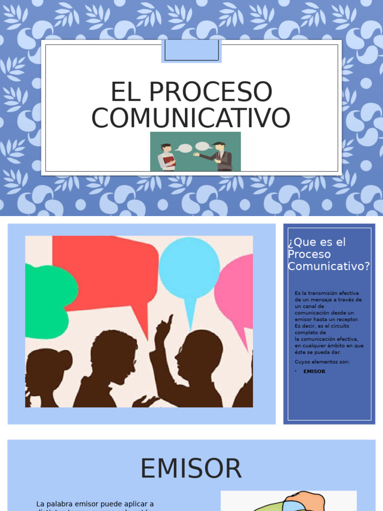 El Proceso Comunicativo | PDF