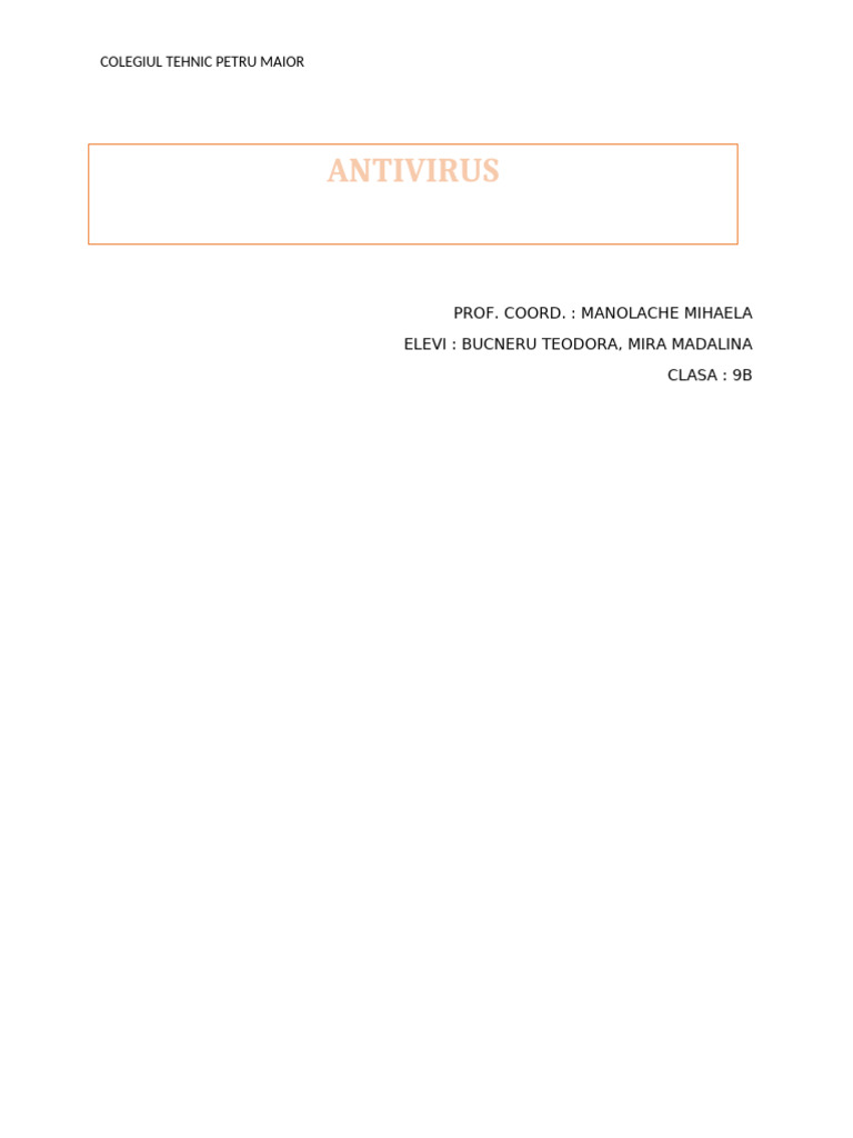 Proiect Tic Luni | PDF