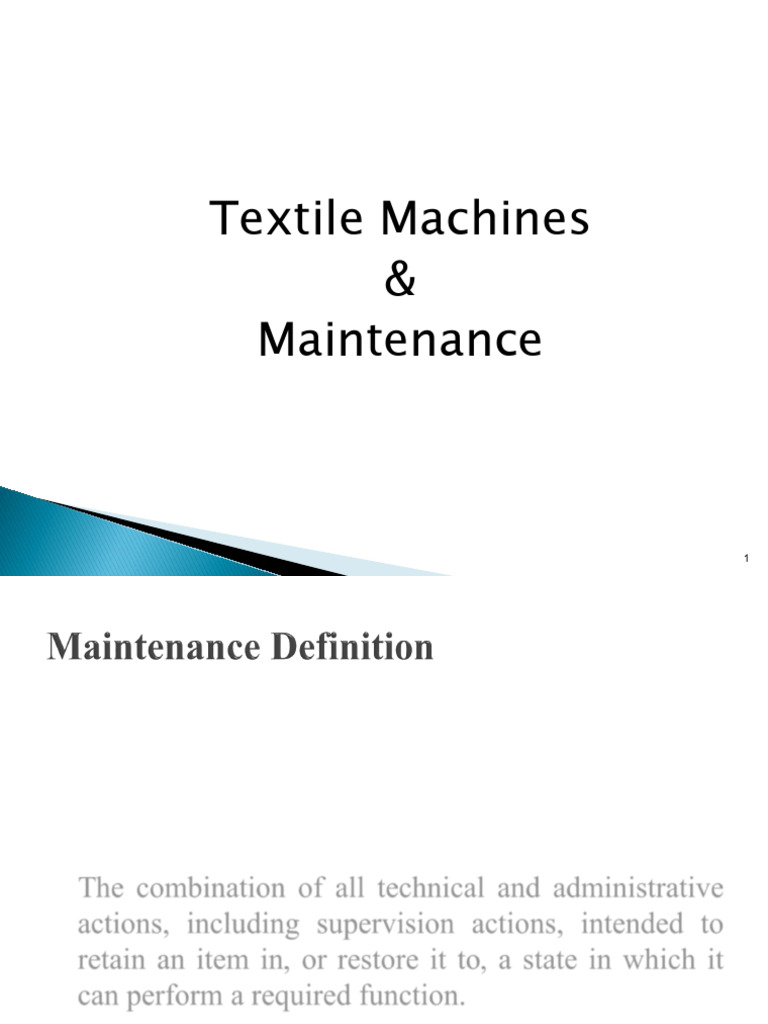 Definition of Maintenance | PDF