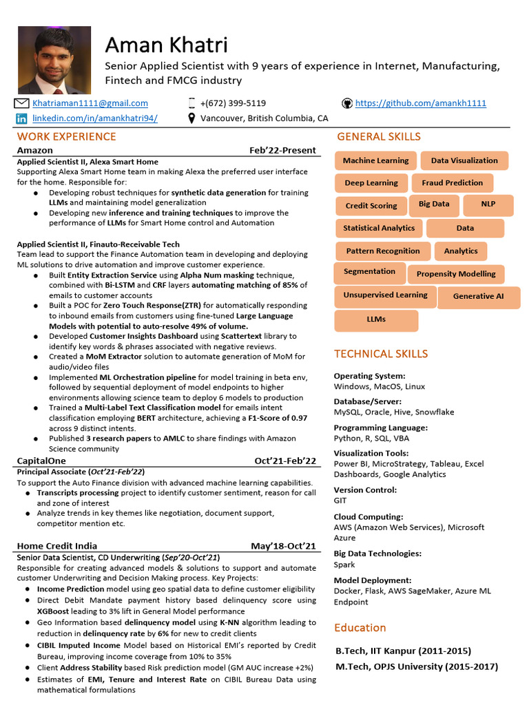 Aman Khatri CV | PDF