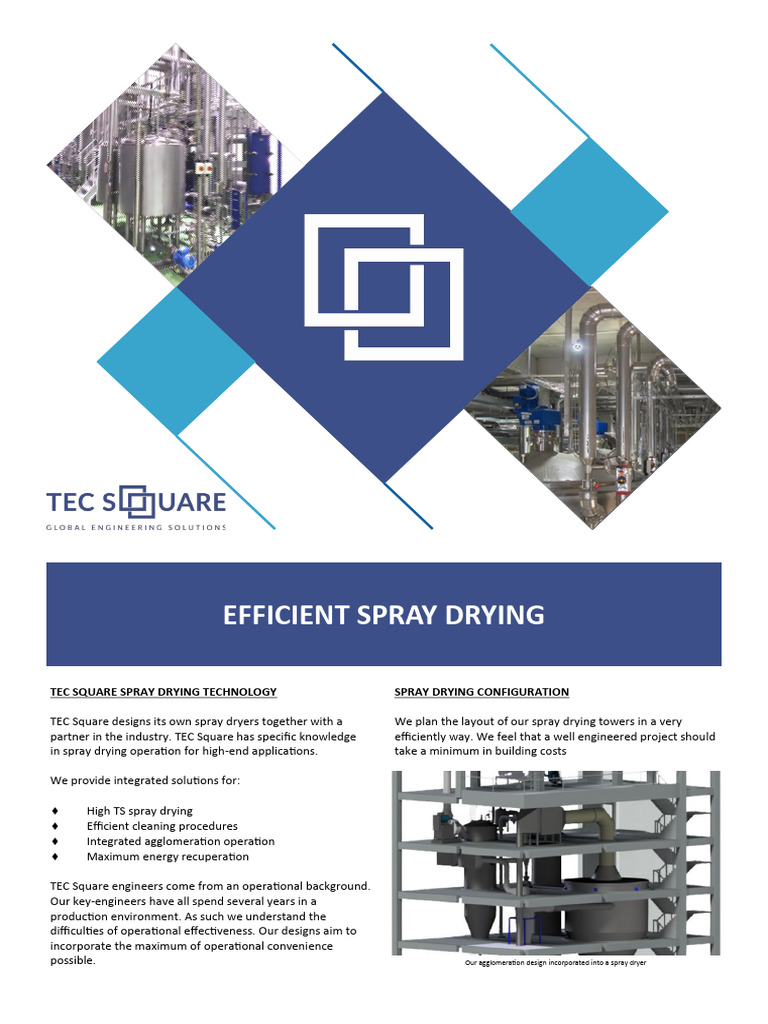 TEC Square PM Spray Drying | PDF