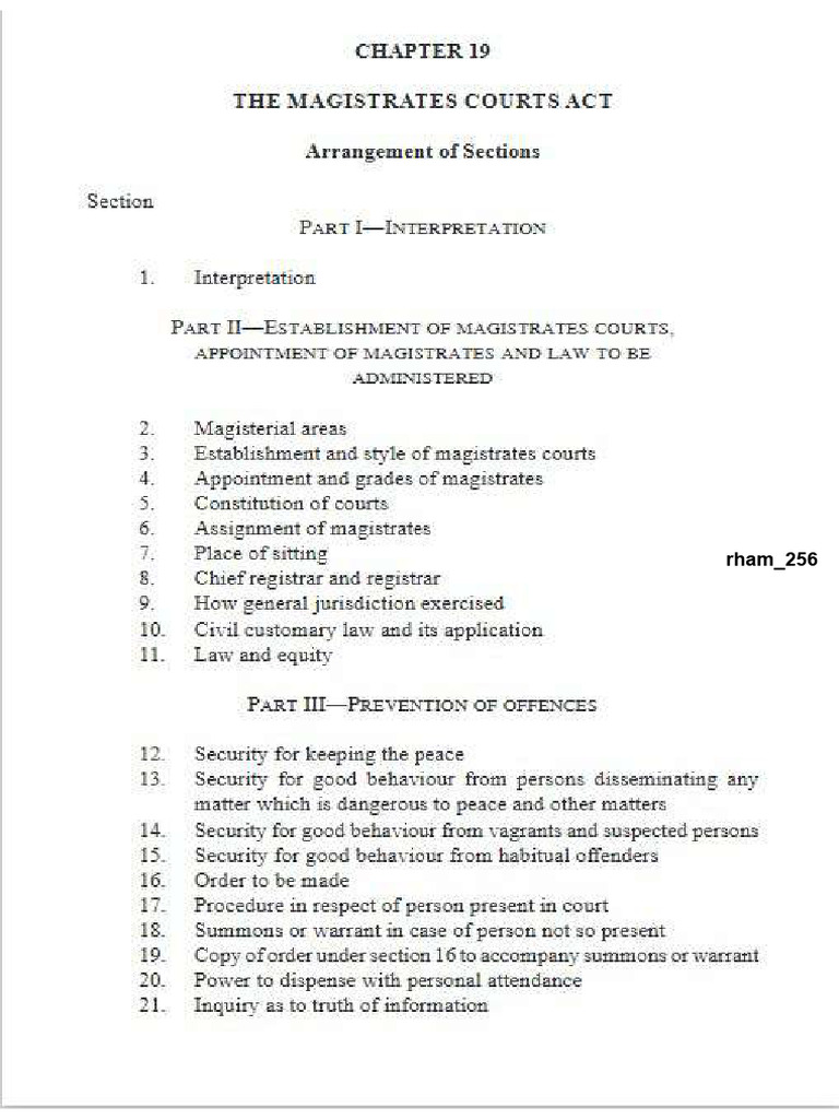 REVISED - MAGISTRATES COURTS - ACT - CAP - 19 - Compressed | PDF