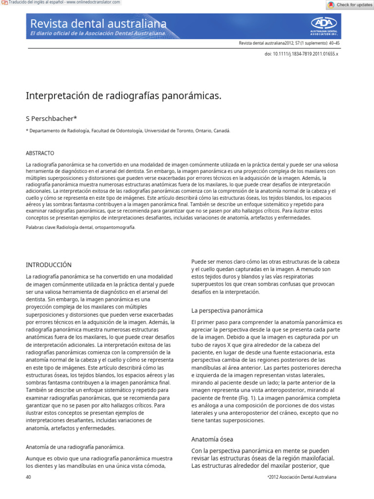 Australian Dental Journal - 2012 - Perschbacher - Interpretation of ...