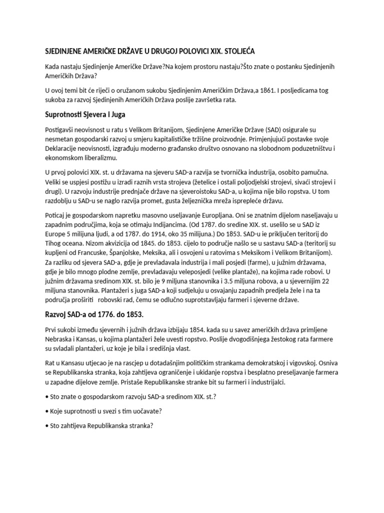 Gradjanski Rat Amerika | PDF