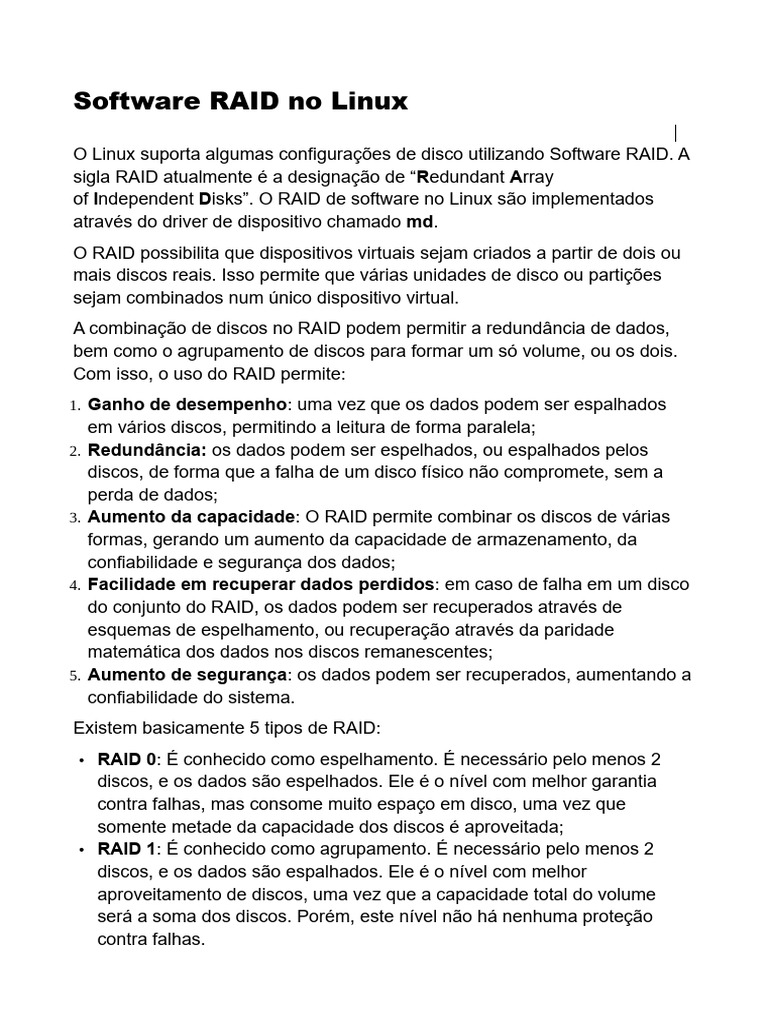 RAID No Linux | PDF