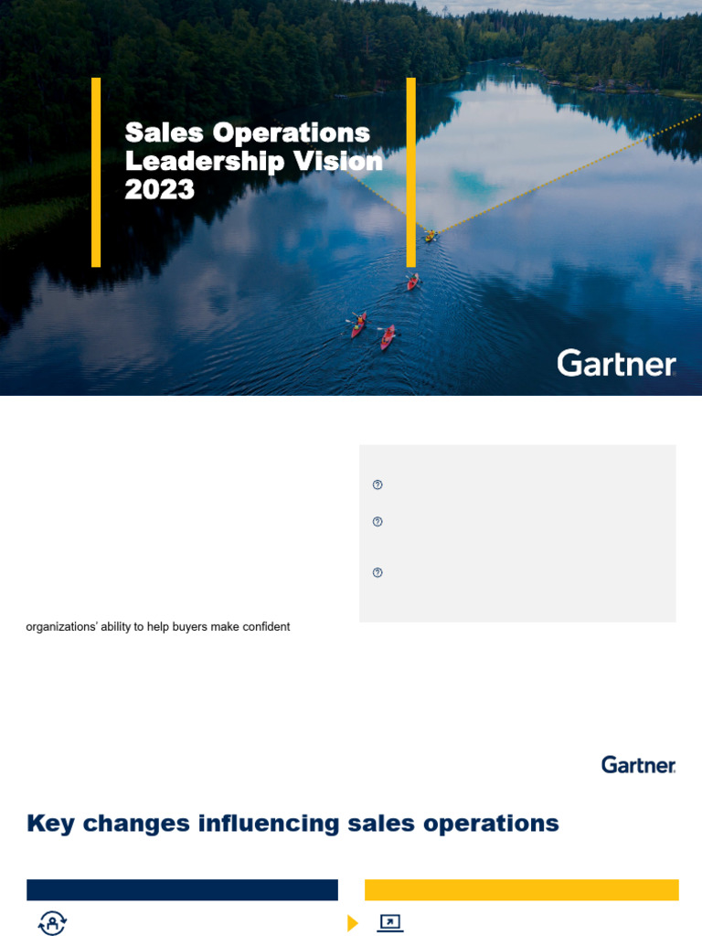 Sales Operations Leadership Vision 2023 | PDF