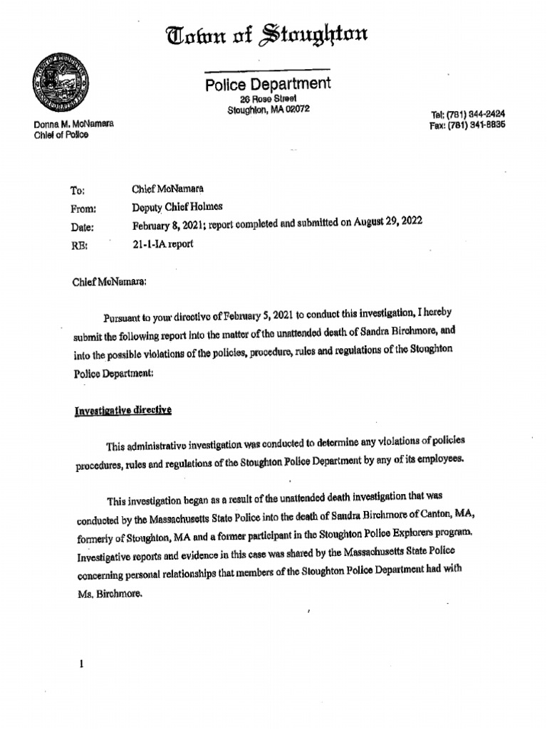 Findings From Internal Affairs Investigation Into Three Former ...