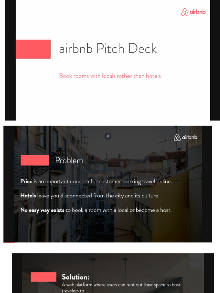 Ejemplo Deck - Pitch Airbnb | PDF