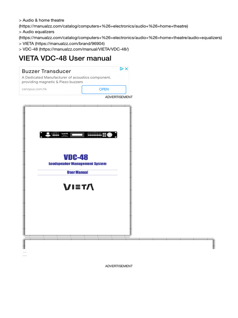 VIETA VDC-48 User Manual - Manualzz | PDF