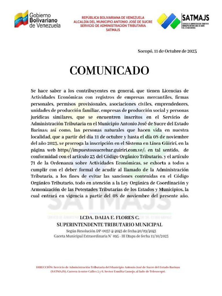 Comunicado | PDF