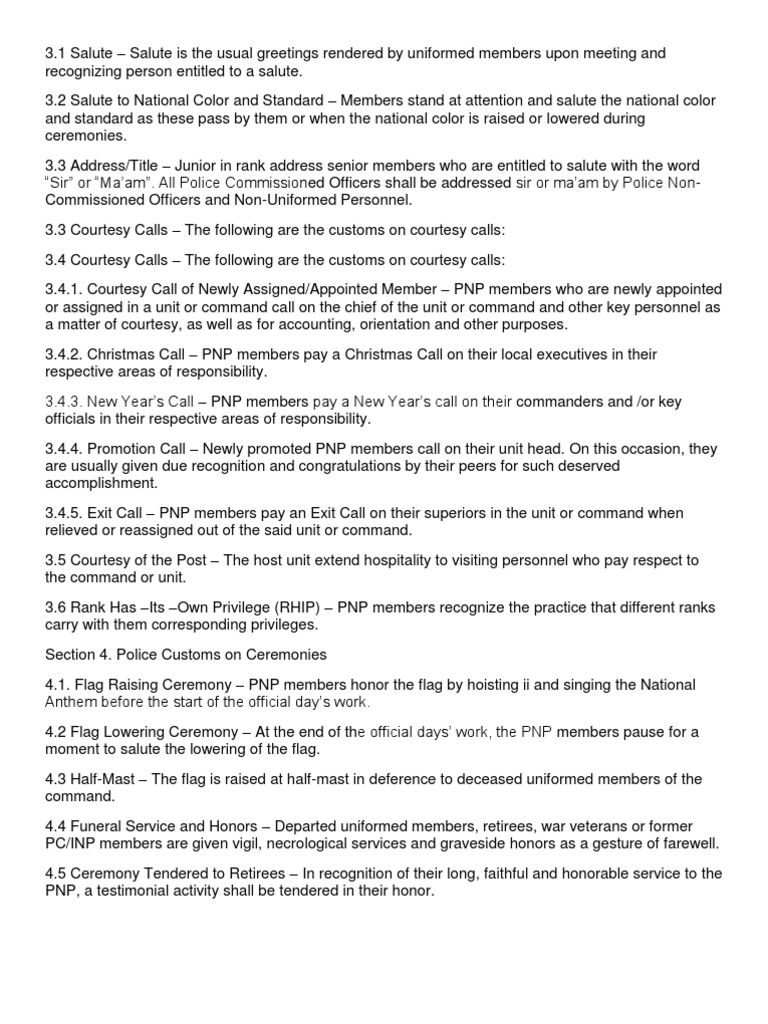 Ethical of PNP | PDF | Sir | Loyalty