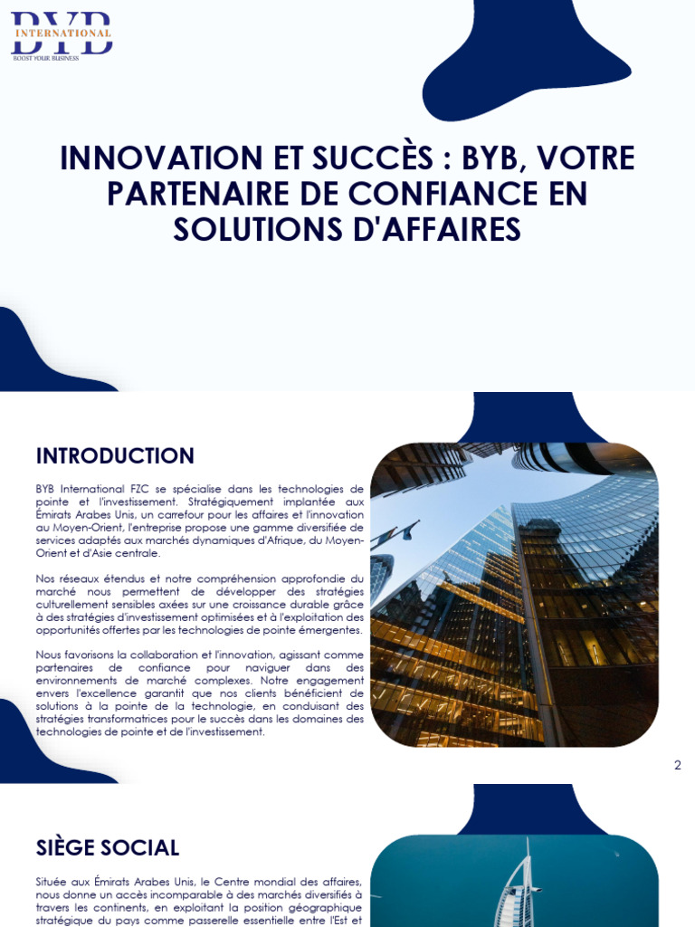 BYB Company Profile FR | PDF