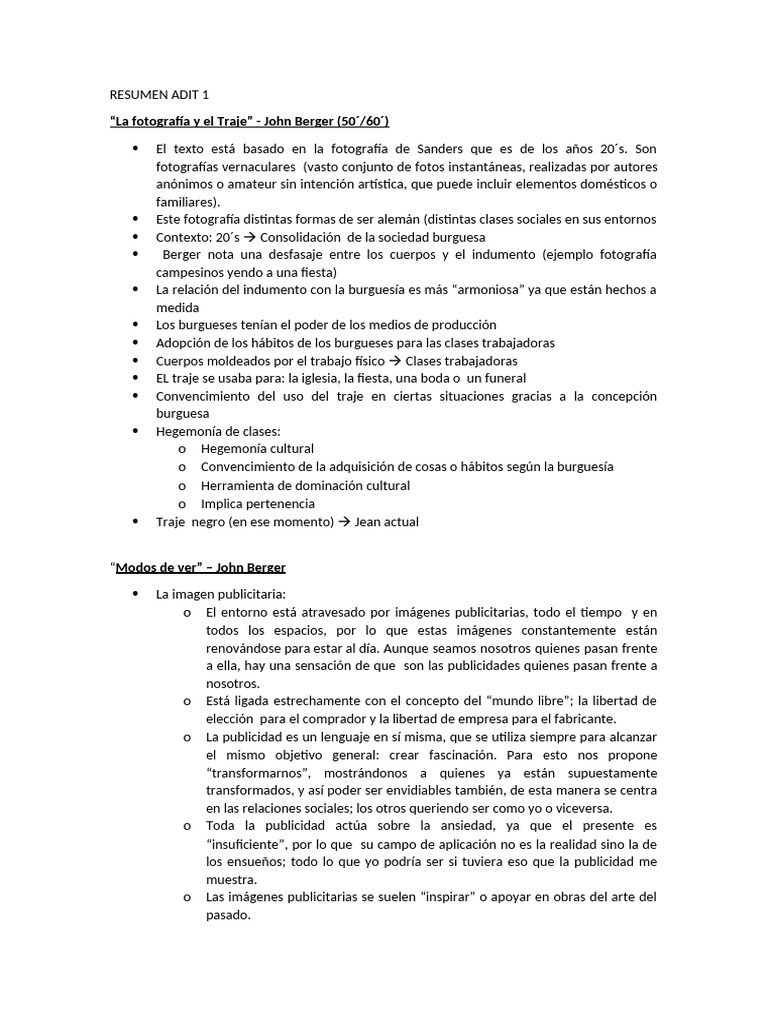 Resumen Adit 1 | PDF