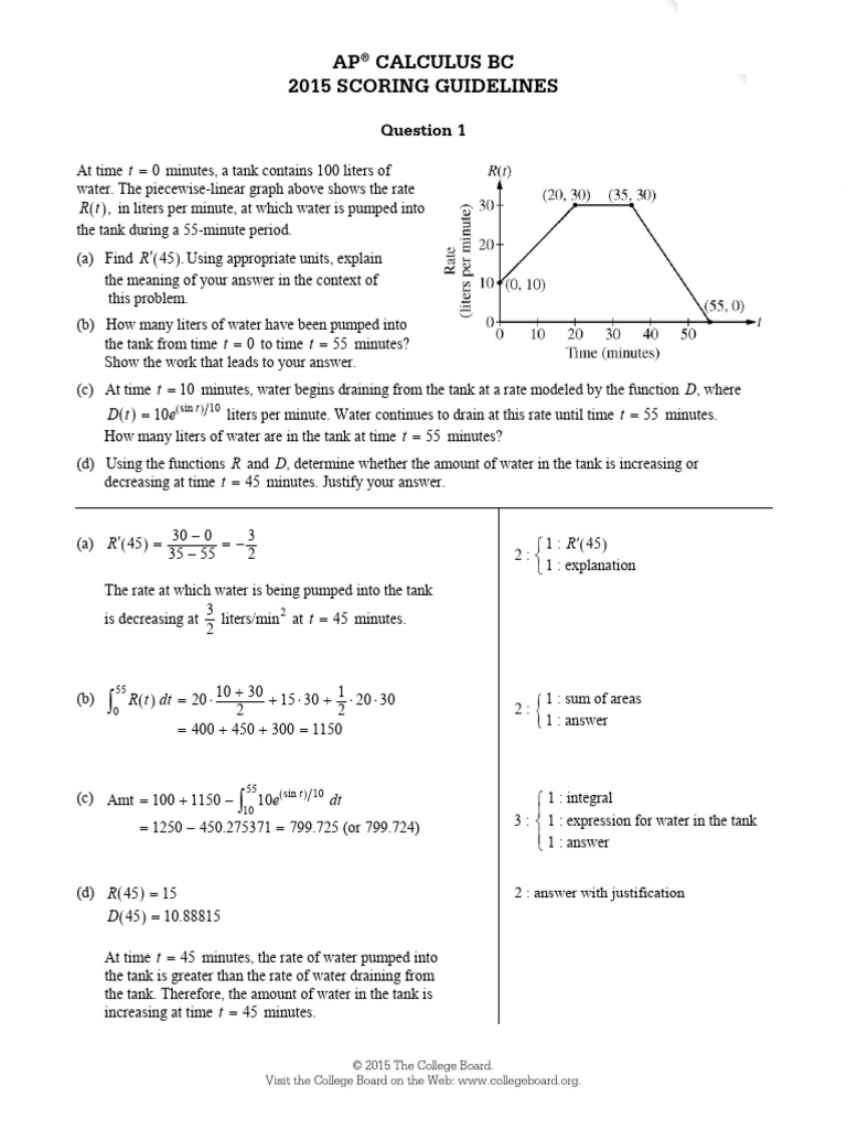 BC 2015 Practice Paper | PDF