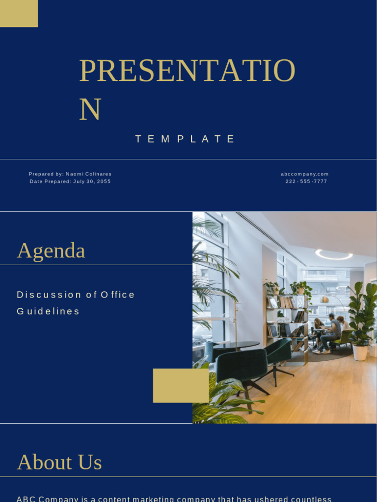 Presentation Template | PDF