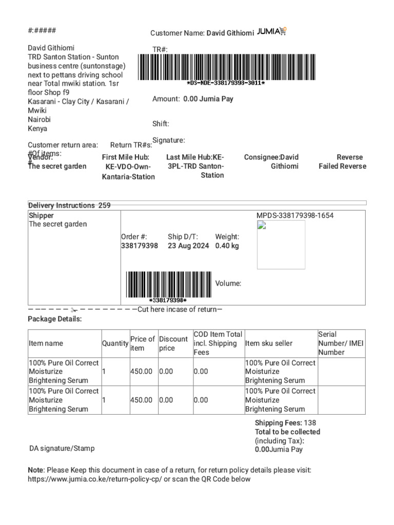Manage Orders - Ready To Ship - Seller Center | PDF