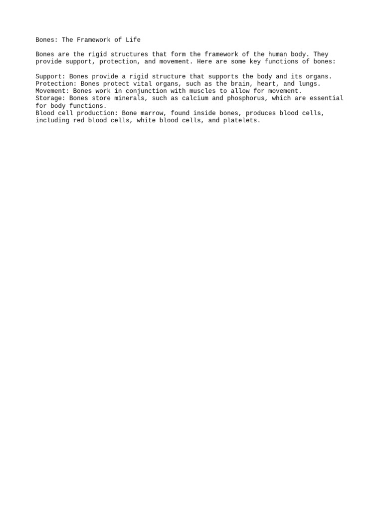 Bones | PDF