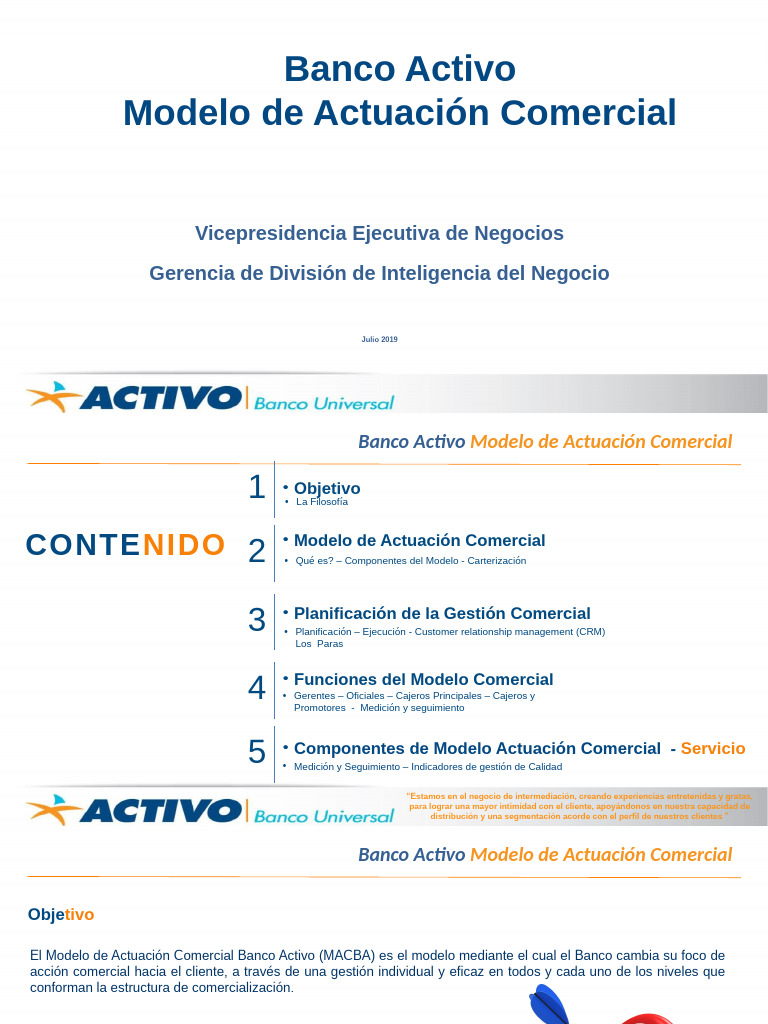 Modelo de Actuacion Comercial | PDF