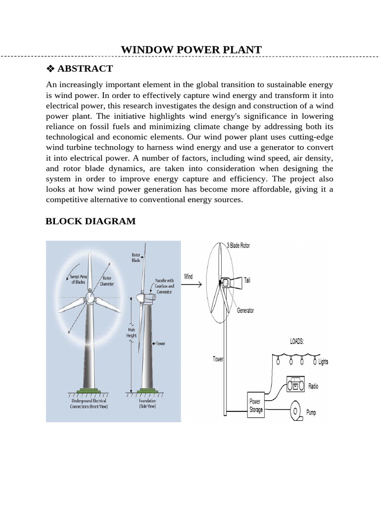 CT-013 Window Power Plant | PDF