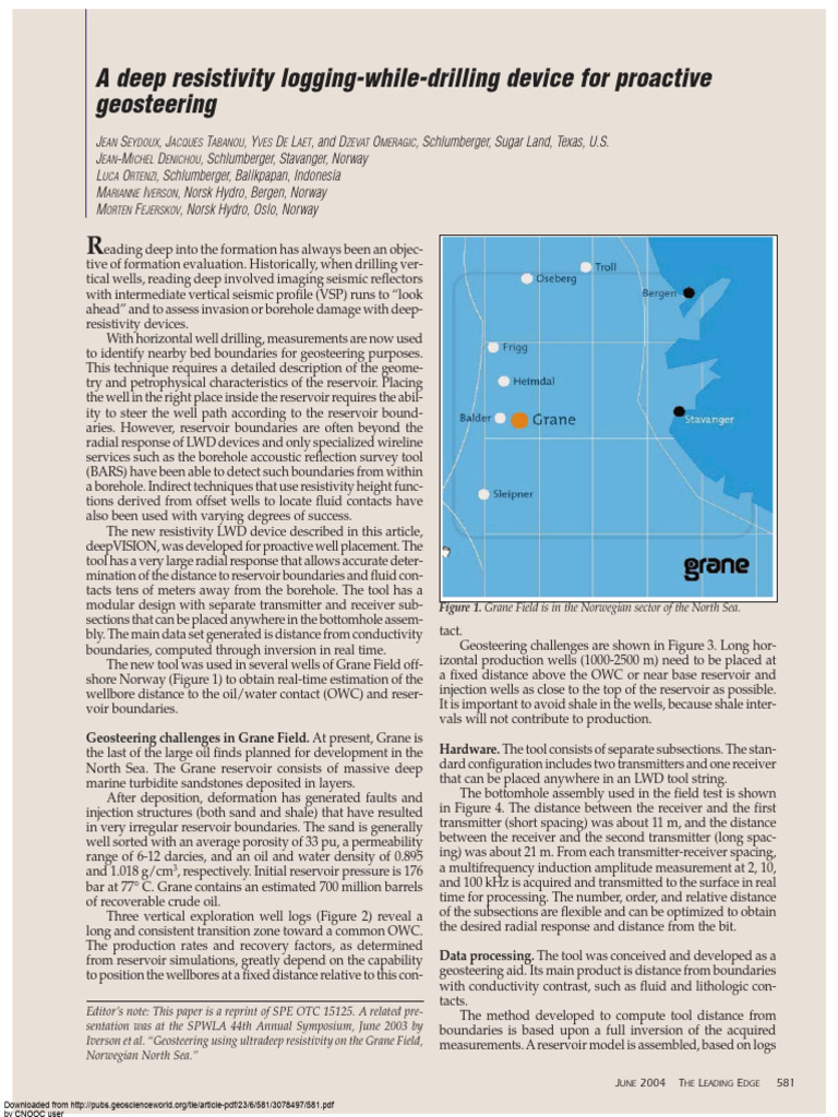 A Deep Resistivity Logging-While-Drilling Device For Proactive | PDF