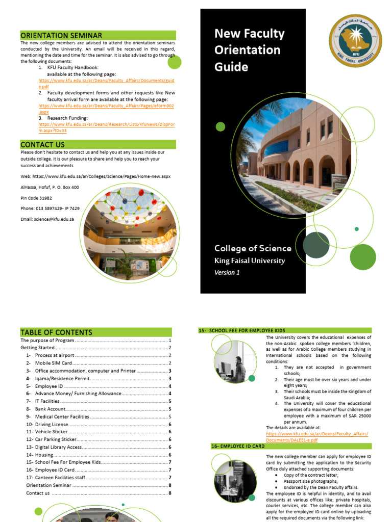 Booklet For New Faculty Members-V1 | PDF | Travel Visa | Career & Growth