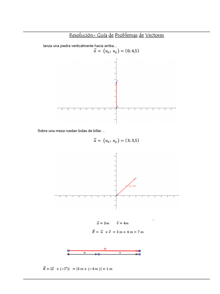 Resolución Guía De Vectores Pdf