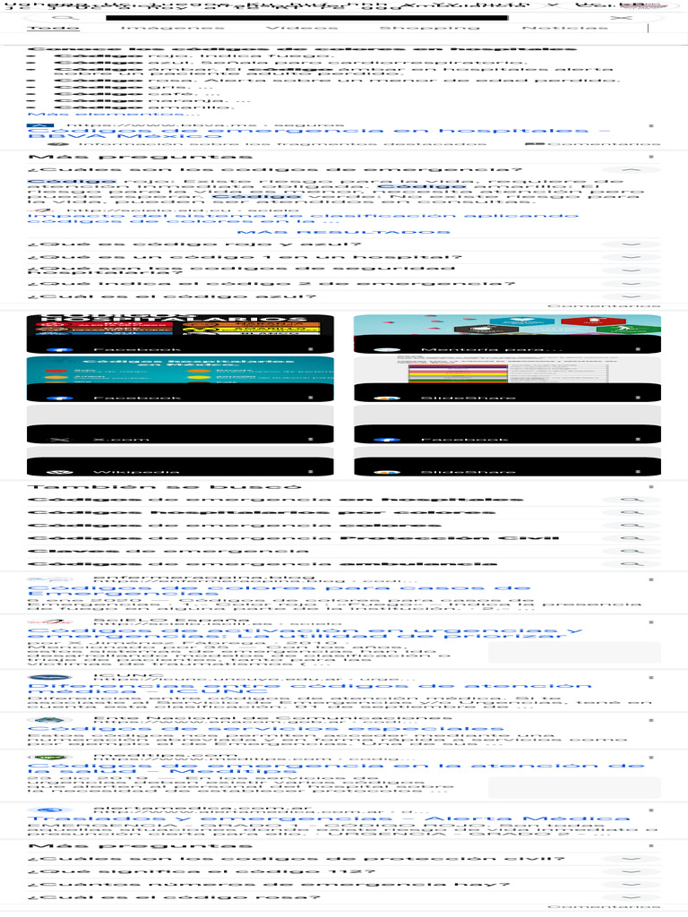 Tipos de Codigos de Emergencia - Buscar Con Google | PDF | Medicina | Cuidado de la salud