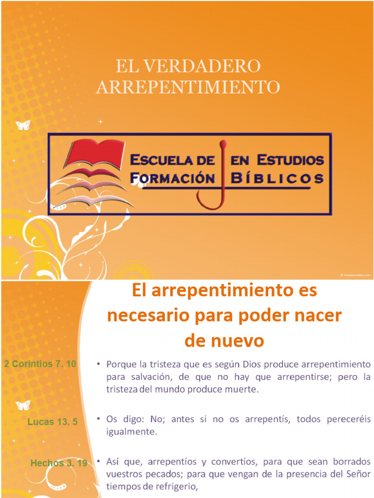 El Verdadero Arrepentimiento según la Biblia | PDF | Pecado | Teología