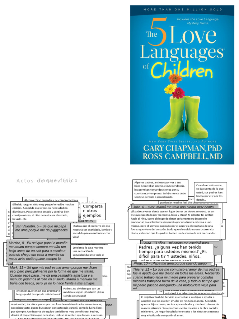 Love Languages Booklet Español | PDF