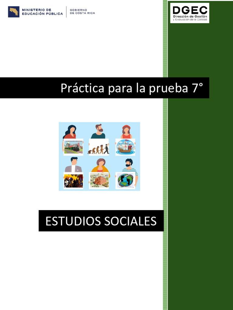 Practica Estudios Sociales III Ciclo Setimo 2024 | PDF
