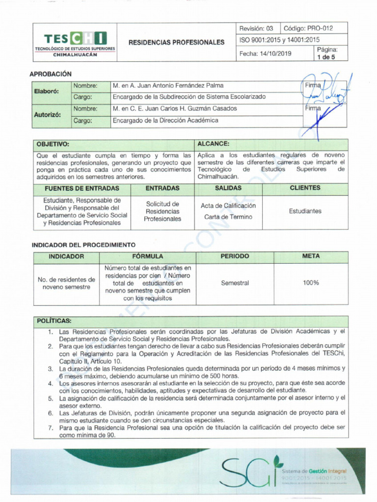 Pro-012 Rev.03 | PDF