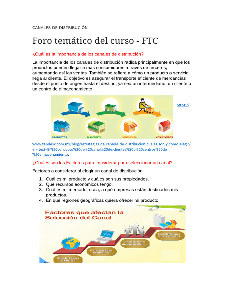 Canales de Distribución - FTC | PDF