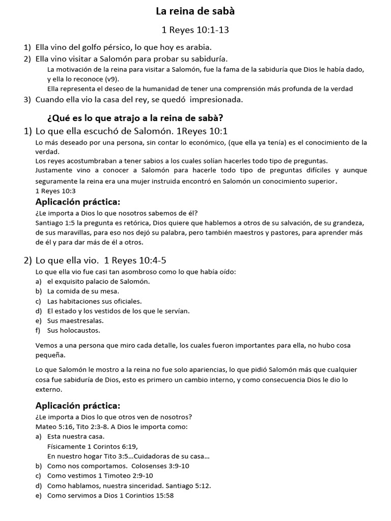La Reina de Sabà | PDF